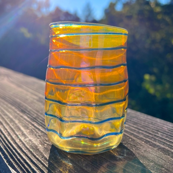 Vintage | Accents | Vintage Iridescent Color Changing Blown Glass ...